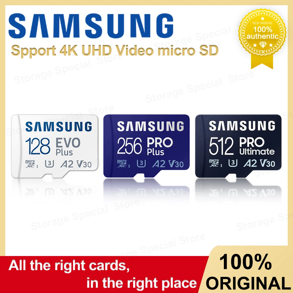 Samsung-micro-SD-Card-Trans-Flash-Card-A2-U3-C10-4K-UHD-video-High ...