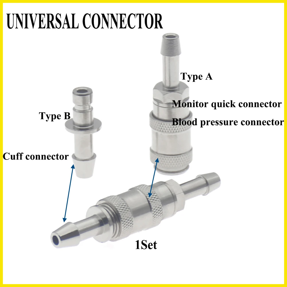 1Set-Blood-Pressure-Cuff-Connector-Gas-Circuit-Quick-ECG-Monitor ...