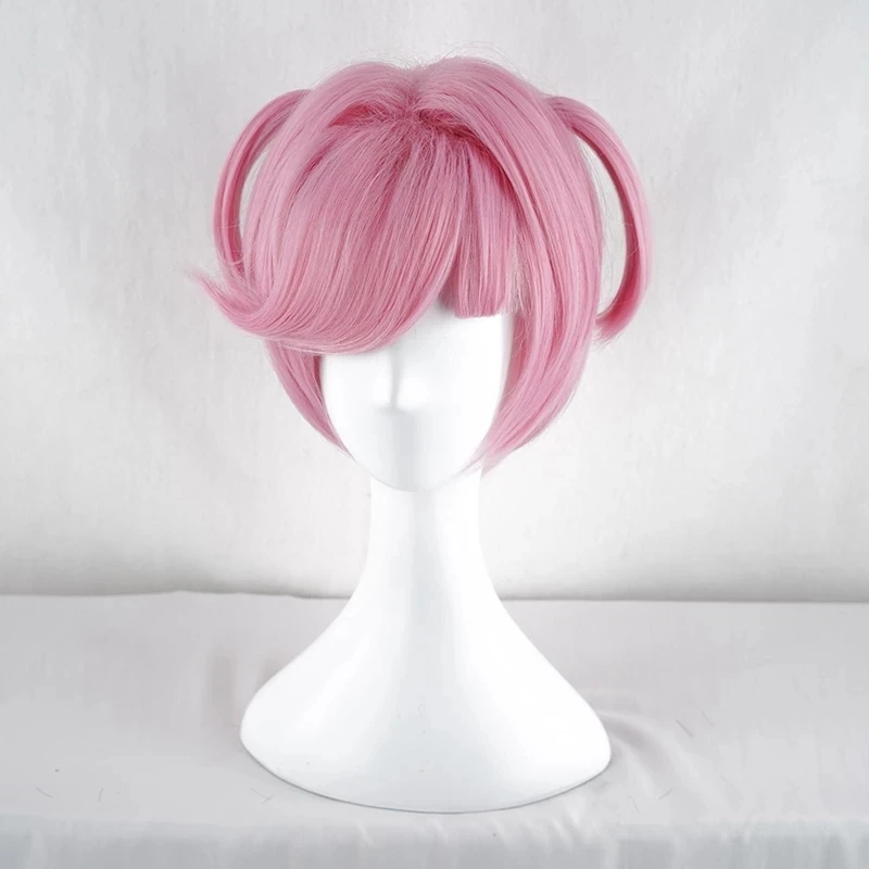 Game DDLC Doki Doki Literature Club Natsuki Wigs Pink Short for woman ...