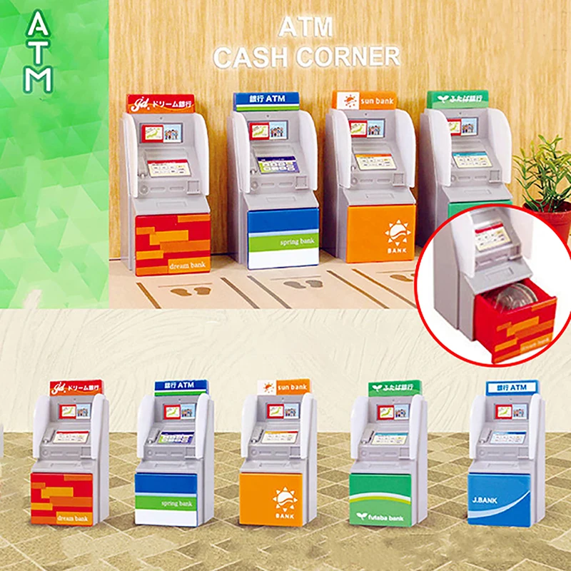 Dollhouse-Mini-ATM-Automatic-Bank-Withdrawal-Machine-Mini-Study ...