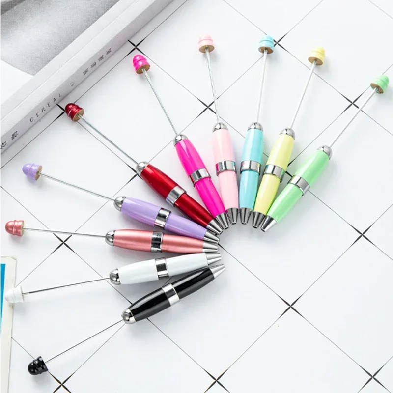 DIY-Beaded-Mini-Ballpoint-Pens-Custom-Logo-School-Office-Student ...