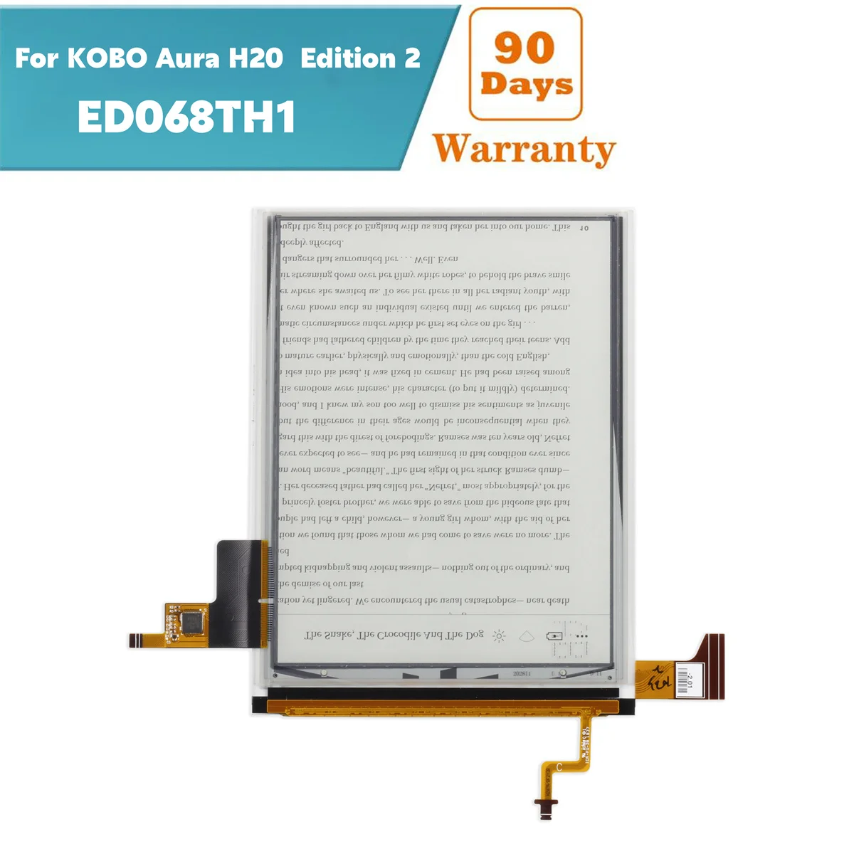 6.8" E-ink Screen ED068TH1 For KOBO Aura H20 Edition 2 N867 Ebook ...