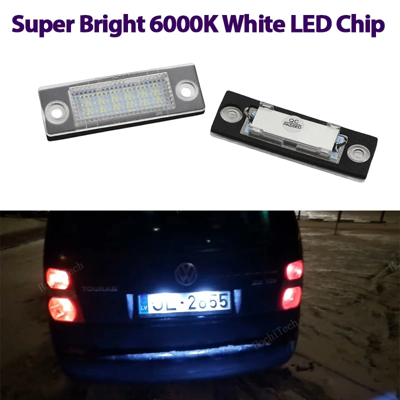 2x Rear LED SMD License Number Plate Light Lamp For Passat B6 Variant ...