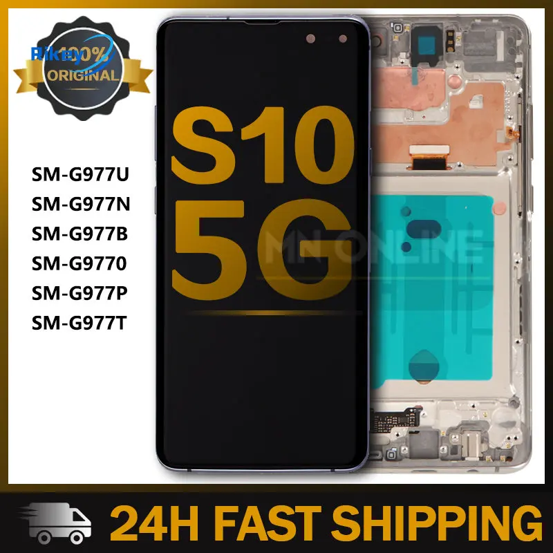 New Original S10 5G LCD Display For Samsung Galaxy S10 5G Screen G977 ...