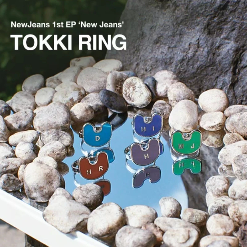 Korean Kpop NewJeans Ring MINJI HANNI DANIELLE Tokki Ring Women Fashion ...