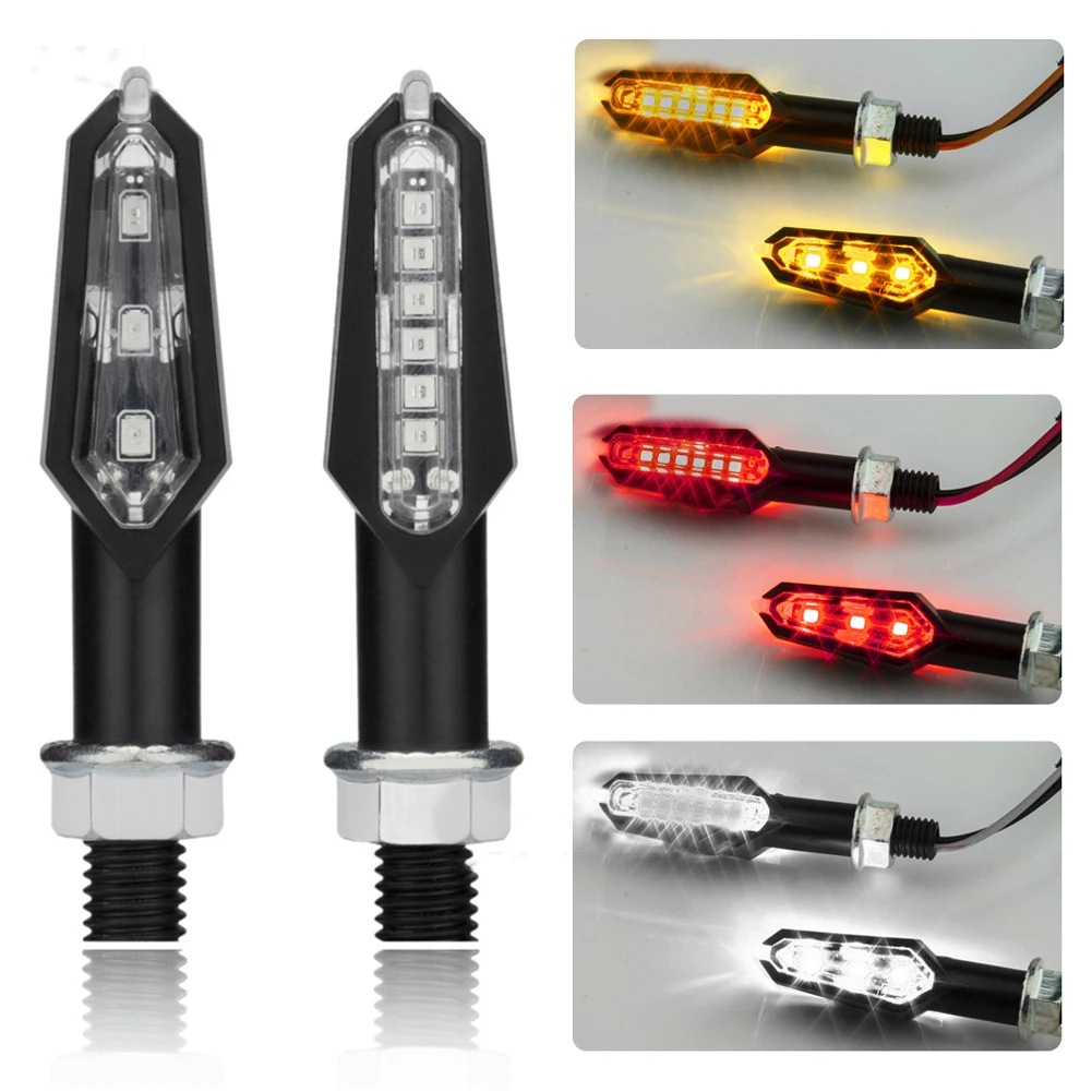 2pcs Led Turn Signal Light Super Bright Motorcycle Mini Universal Led ...