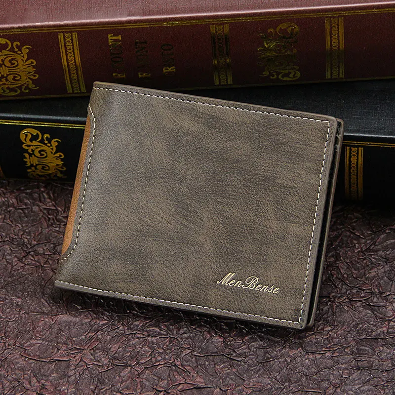 New-men-s-wallet-short-fashionable-casual-spliced-multi-card-slot-three ...