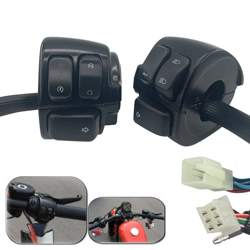 MoFlyeer-25mm-Motorcycle-Handlebar-Control-Switches-Kill-Start-Turn ...