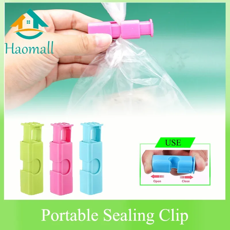 Protable Sealing Bag Clip Reusable Fresh Food Storage Tools Plastic ...
