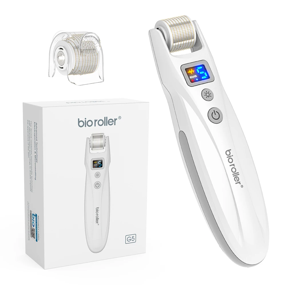 Derma-Roller-for-Hair-Growth-Bio-Roller-G5-EMS-Face-Lifting-Machine-LED ...