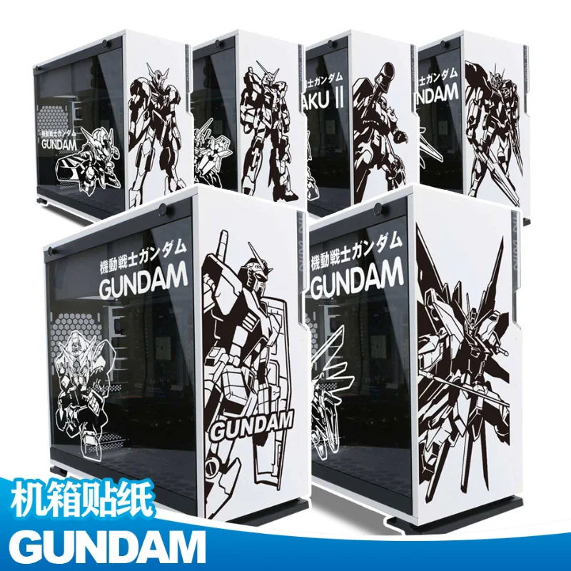 Gundam Cool Anime Pc Case | Gundam Pc Case Sticker | Middle Tower Pc ...