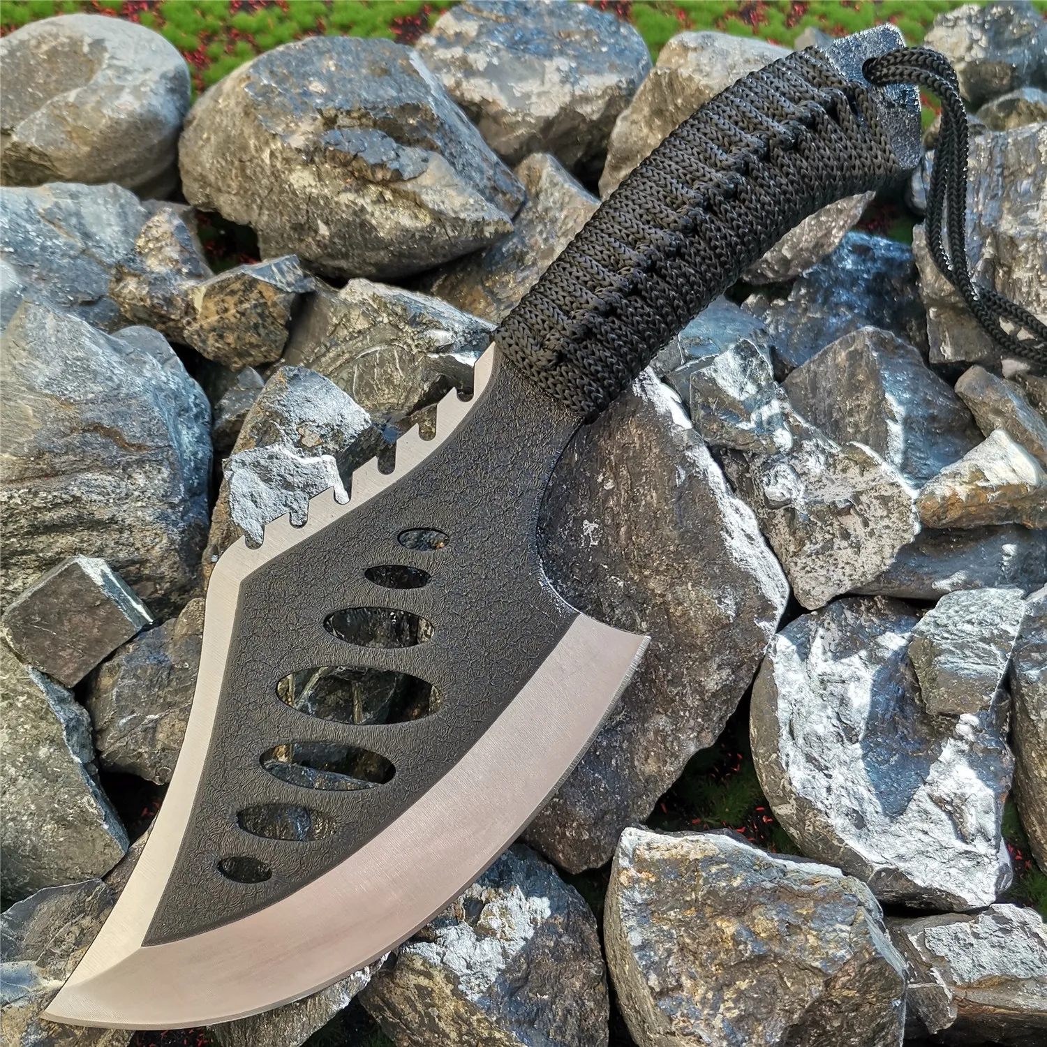 Axe-Portable-Stainless-Steel-Blade-Outdoor-Jungle-Axe-Nylon-Cord ...