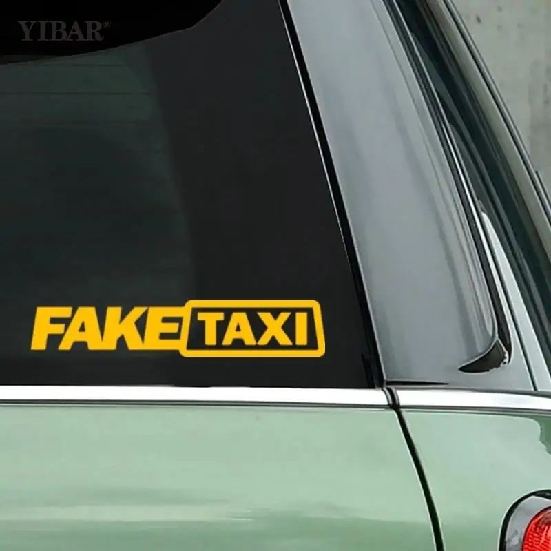 Funny Car Auto Sticker Fake Taxi Decal Emblem Self Adhesive Vinyl For ...