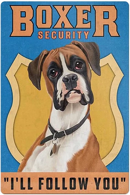 Boxer Dog Signs