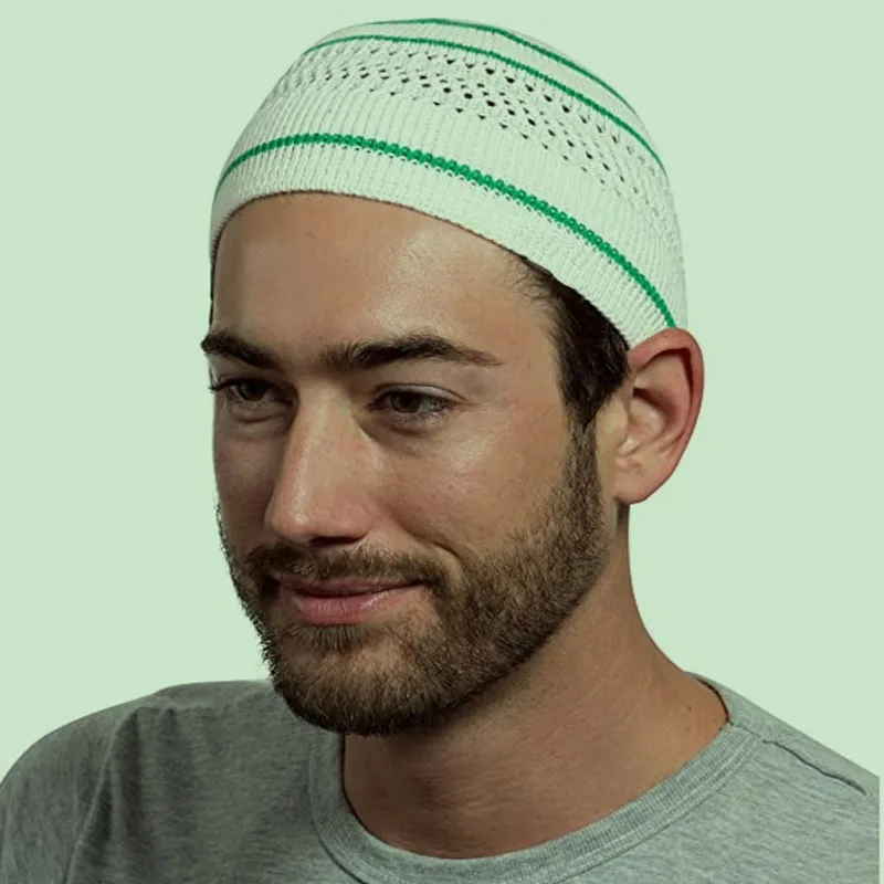 Knitted-Beanie-Hat-Turkish-Muslim-Men-Women-Islamic-Kufi-Hat-Breathable ...