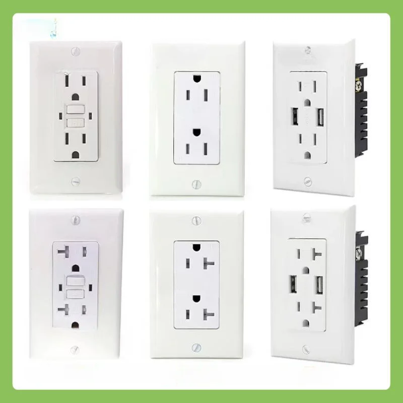 Tomada-de-Parede-Padr-o-EUA-com-4-Portas-USB-Tomada-Americana-15amp ...