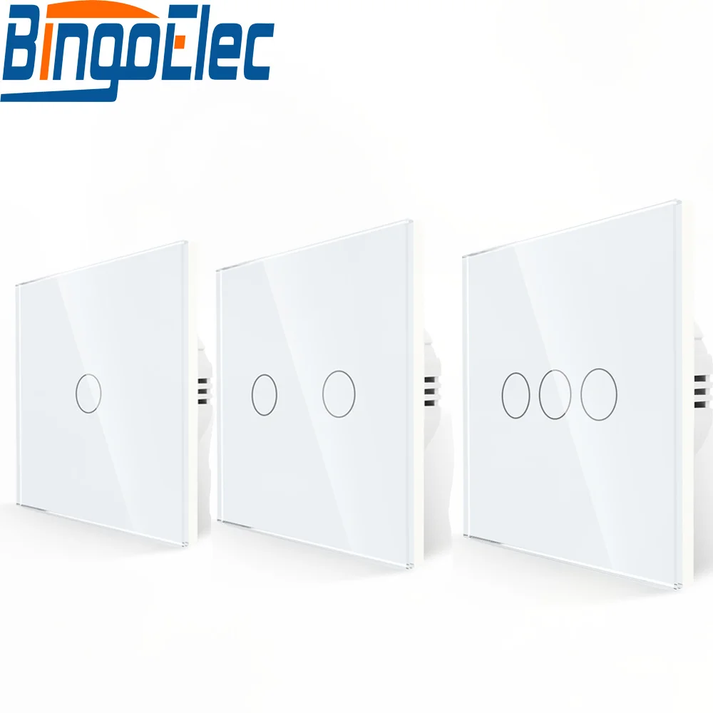 Wall-Touch-Sensor-Light-Switch-1-2-3-Gang-EU-Standard-Tempered-Glass ...