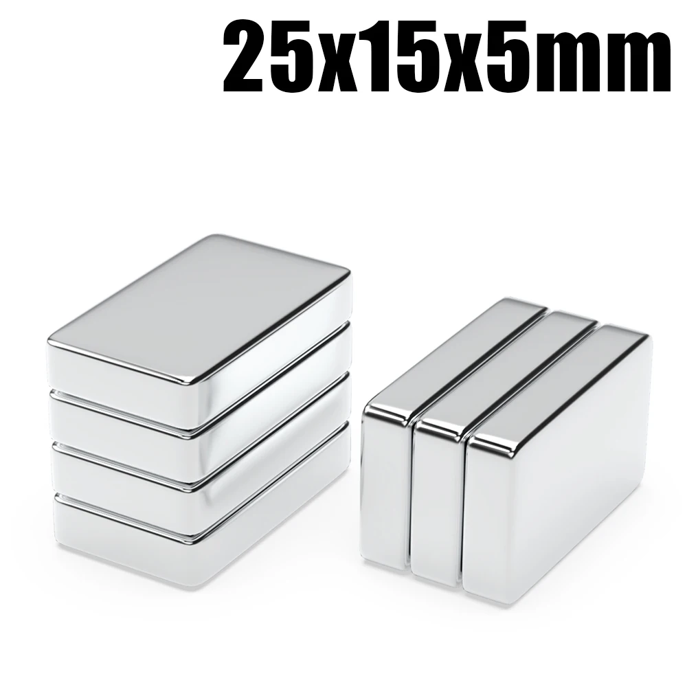2-5-10-20-50Pcs-25x15x5-N35-Neodymium-Magnet-25mm-X-15mm-X-5mm-NdFeB ...