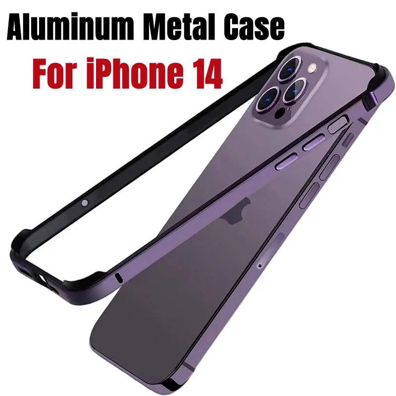 Side-Frame-Metal-Case-for-iPhone-14-Pro-Max-Aluminum-Phone-Bumper-Case ...