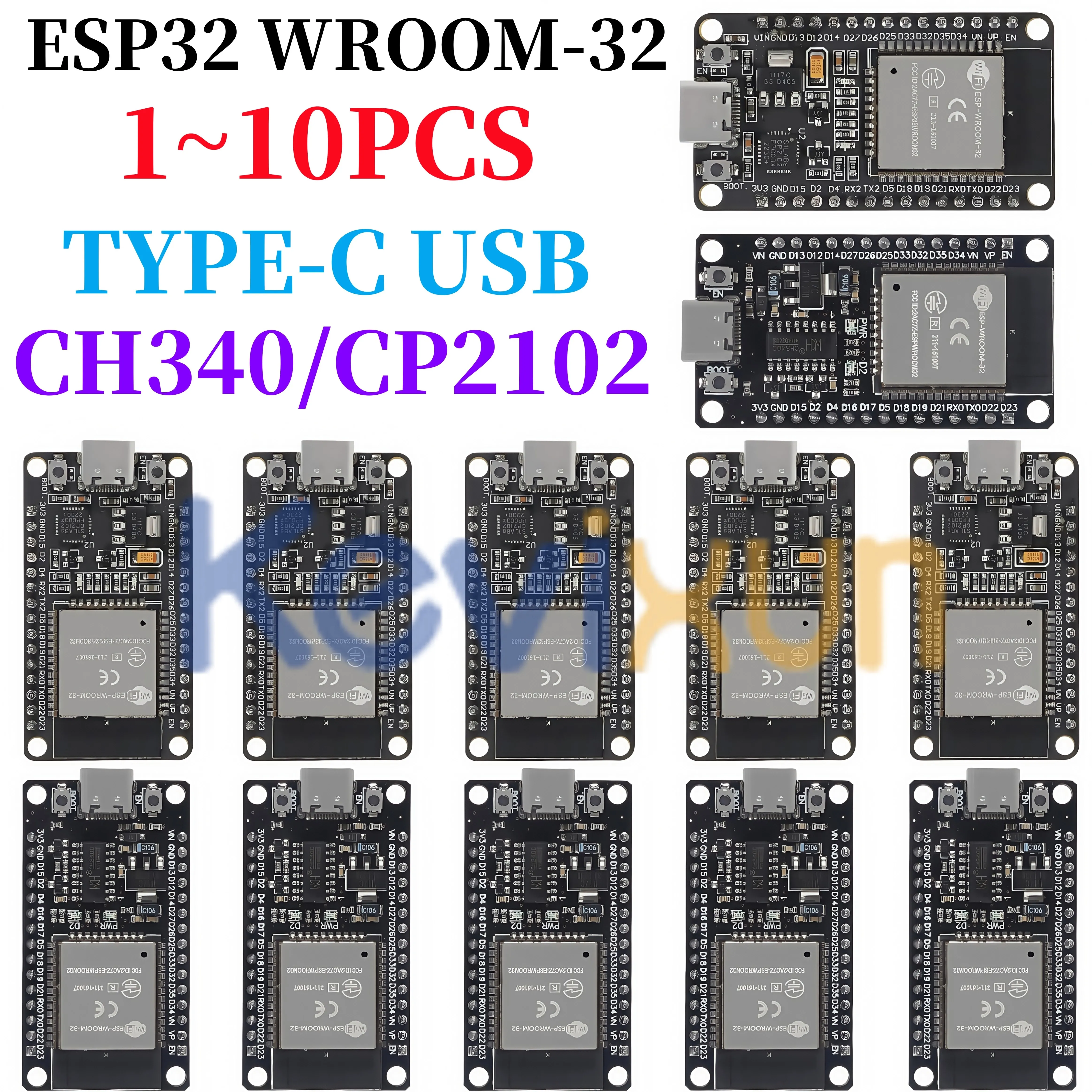 ESP32 WROOM-32 плата разработки Wi-Fi + Bluetooth | AliExpress