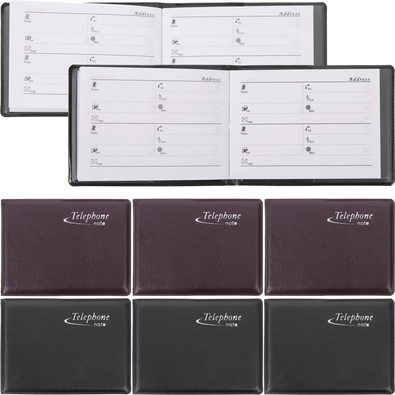 10 Pcs Mini Address Book Travel Wallet Telephone Organizer Office ...
