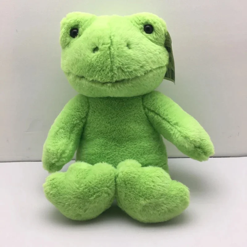 40cm Funny Cute Green Frog Plush Toy Soft Plushie Stuffed Frog Figure ...
