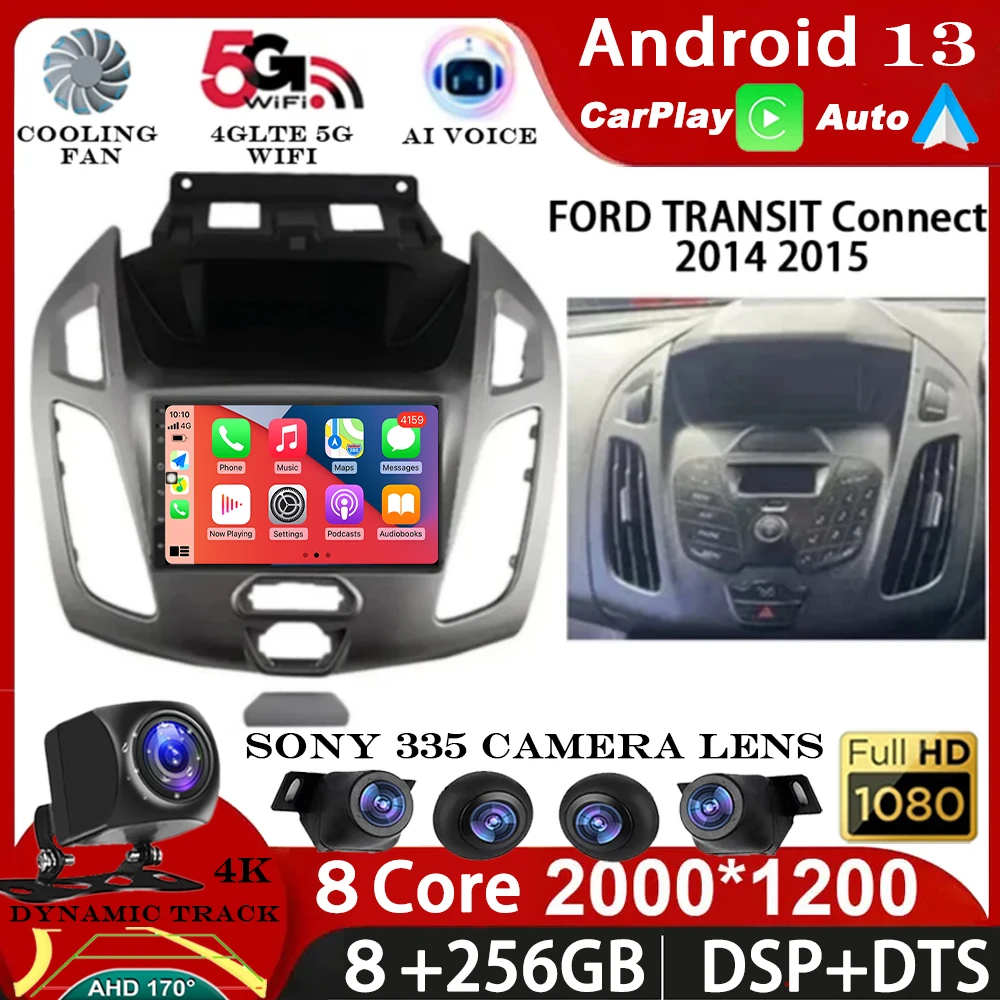 7 inch Android 13 Car Radio For FORD Transit Connect Tourneo Connect ...
