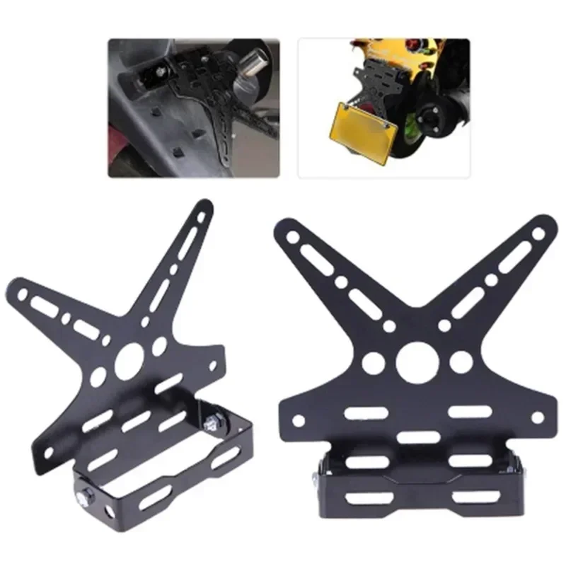Motorcycle-Rear-License-Plate-Frame-Motorbike-Bracket-Rack-Scooter ...
