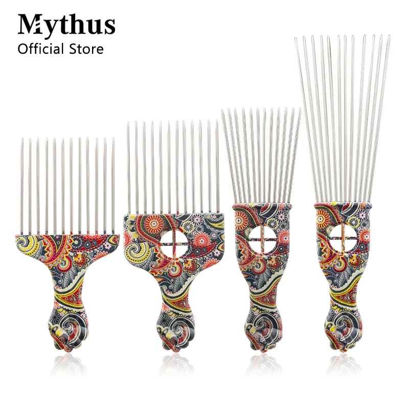 Professional-Fork-Comb-Waist-Flower-Afro-Comb-Hair-Styling-Tools ...