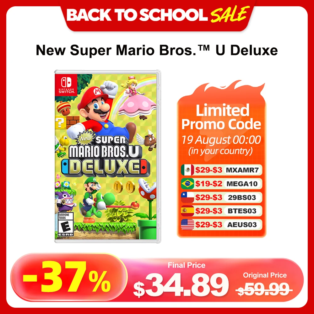 New-Super-Mario-Bros-U-Deluxe-Nintendo-Switch-Game-Deals-100-Official ...
