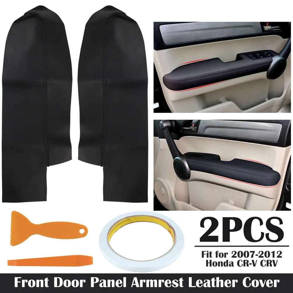 1 Pair Left & Right Car Front Door Armrest Panel Frame Covers Trims Fit ...