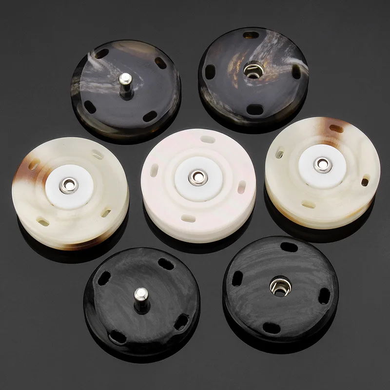 10PCS-High-end-Hidden-Snaps-Resin-Button-DIY-Overcoat-Handbag-Sewing ...