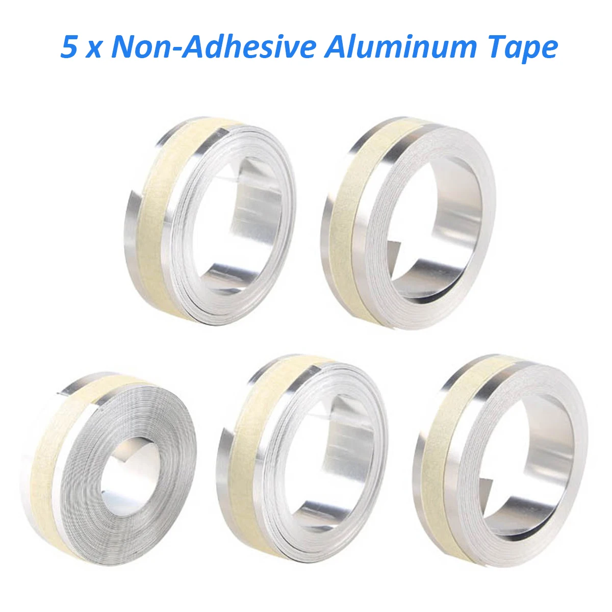 5 Rolls Compatible For Dymo 31000 No-sticky Aluminum Embossing Metal ...