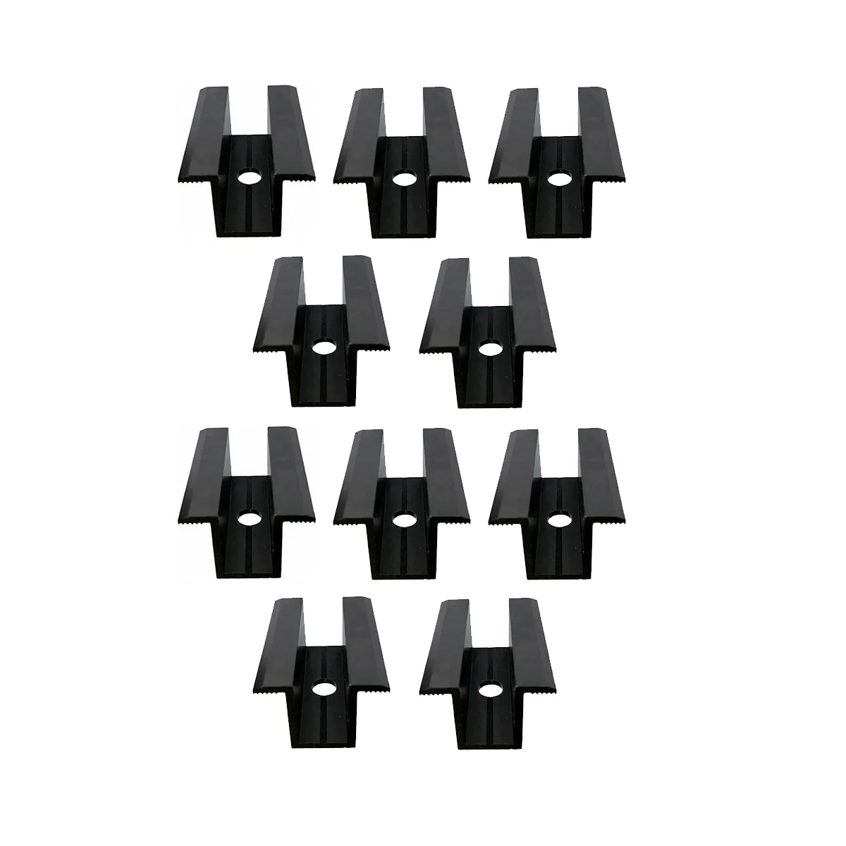 10-x-Centre-Clamp-PV-Solar-Panels-Black-Module-Clamp-for-All-Frame ...