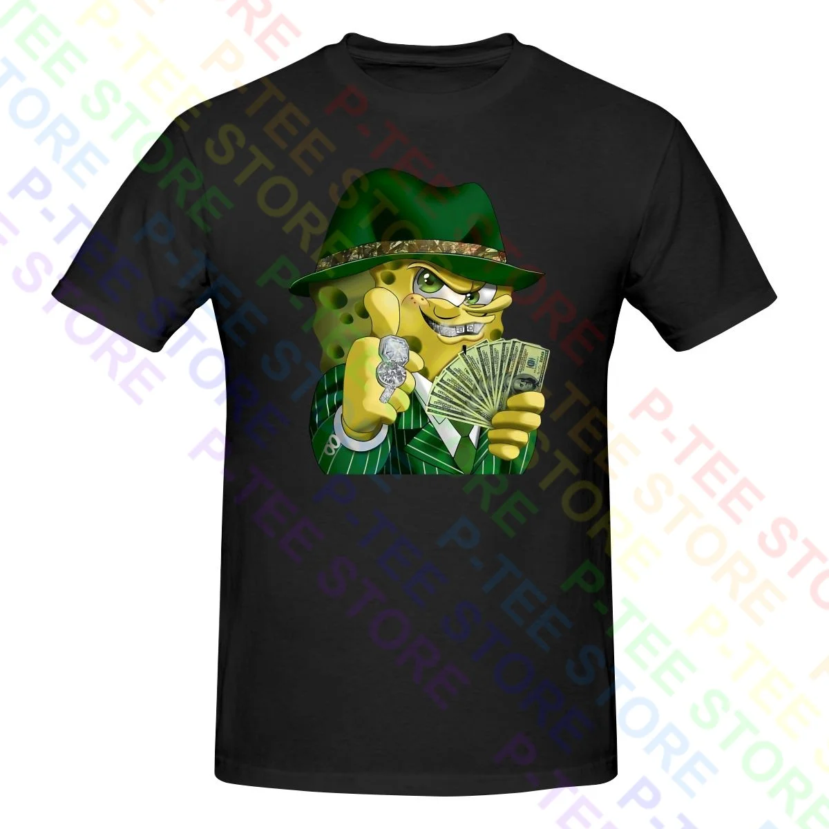 Camiseta-Bob-Gangster-Esponja-Cholo-camiseta-informal-regalo-Hip-Hop ...