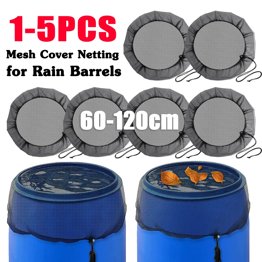 1-5pcs-60-120cm-Mesh-Cover-Netting-for-Rain-Barrel-Water-Collection ...