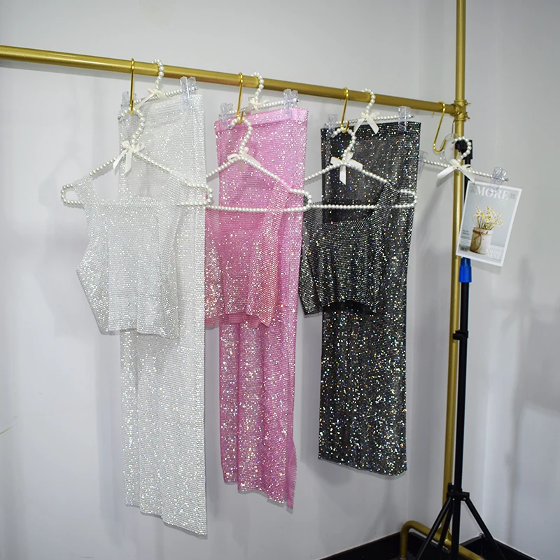 Leqoel-Sexy-Fishnet-Rhinestone-Hollowed-Out-Dress-Crystal-Diamond-Mesh ...