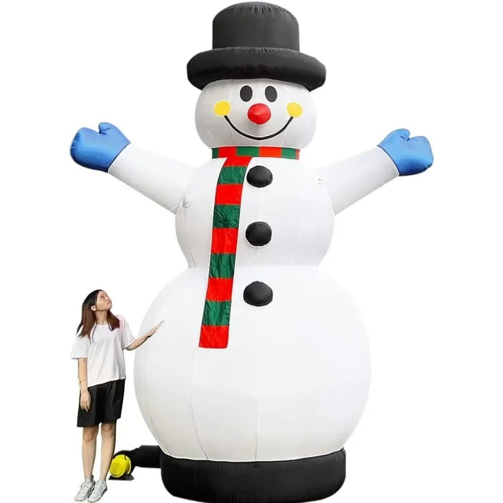 26Ft-Giant-Inflatable-Snowman-for-Christmas-with-Blower-Snowman ...