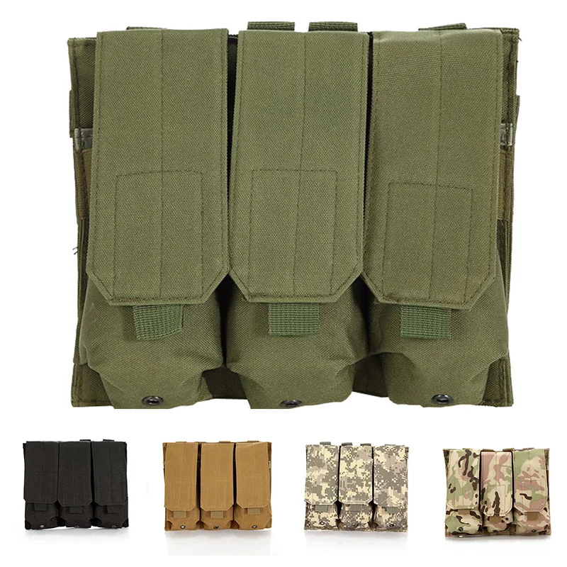 Tactical-MOLLE-Triple-Magazine-Pouches-Double-Triple-Shooting-Mag-Pouch ...