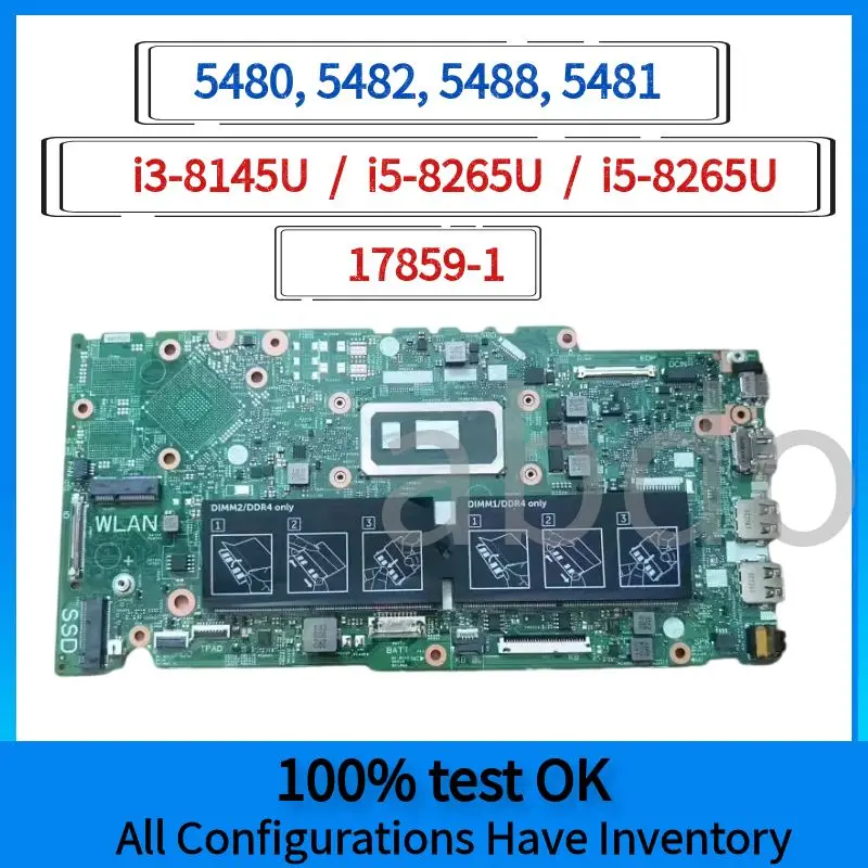 17859-1-Motherboard-For-Dell-Inspiron-14-5480-5482-5488-5481-15-5580 ...