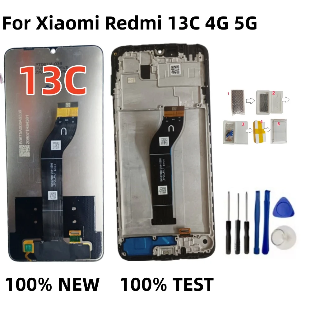For Xiaomi Redmi 13C 4G 5G LCD 23100RN82L 23106RN0DA Display Touch ...