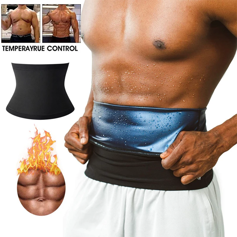 Waist-Trimmer-Unisex-Belly-Wrap-Workout-Sports-Sweat-Band-Abdominal ...