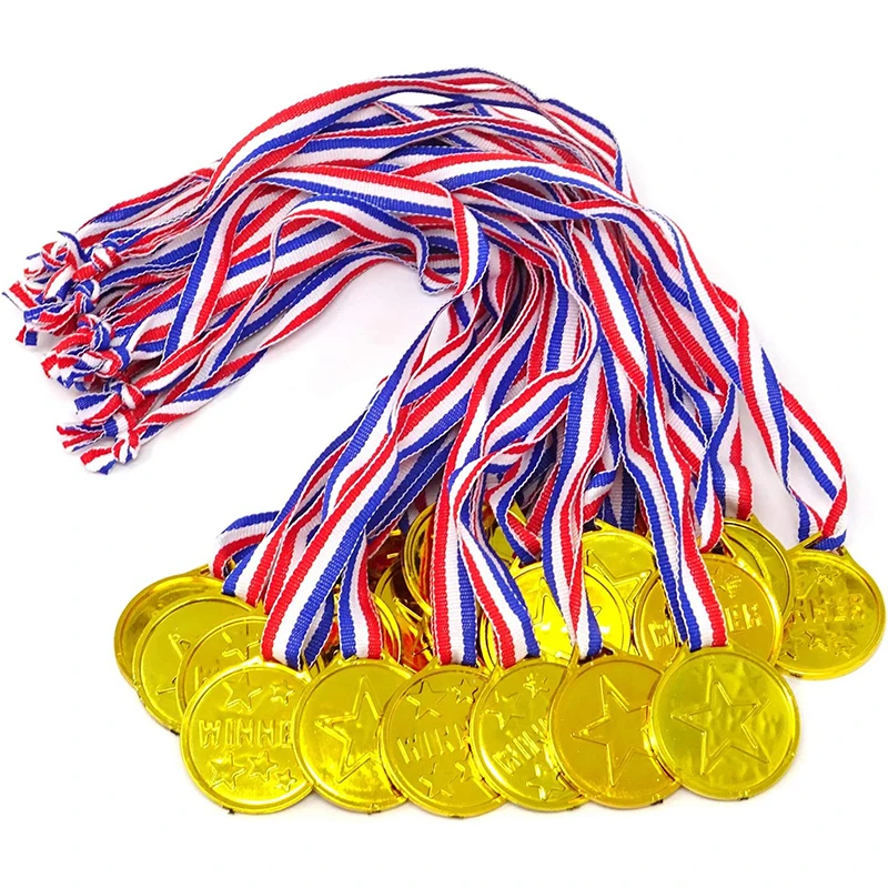 10-20pcs-Children-Plastic-Gold-Winner-Award-Medals-Party-Favor-Sports ...