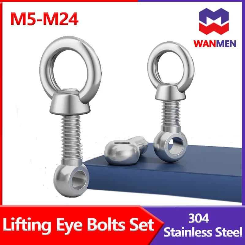 Lifting-Eye-Bolts-Eyebolts-with-Nuts-Set-Round-Ring-Hook-Bolt-Screw-Eye ...