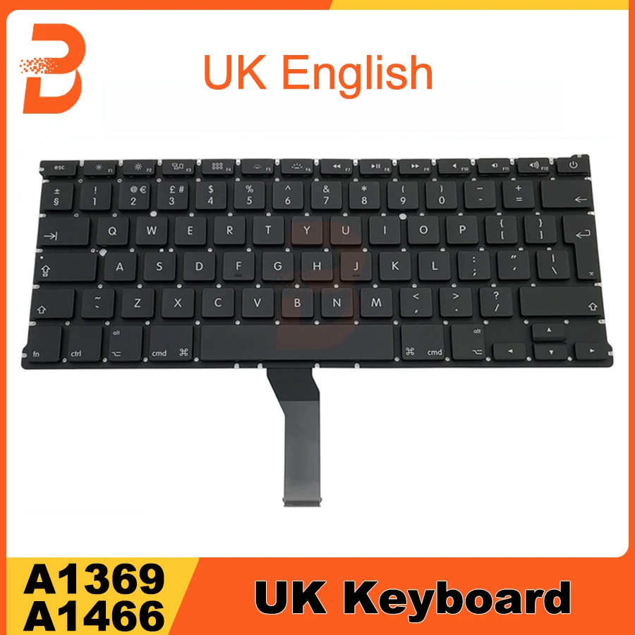Brand New UK English Keyboard For Macbook Air 13" A1369 A1466 2011 2012 ...