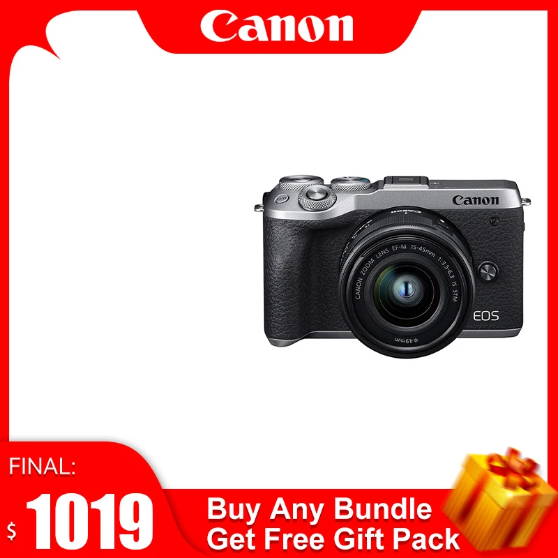 【0 Tariff, Sem Juros Em 6x】Canon eos m6 mark ii câmera digital sem ...