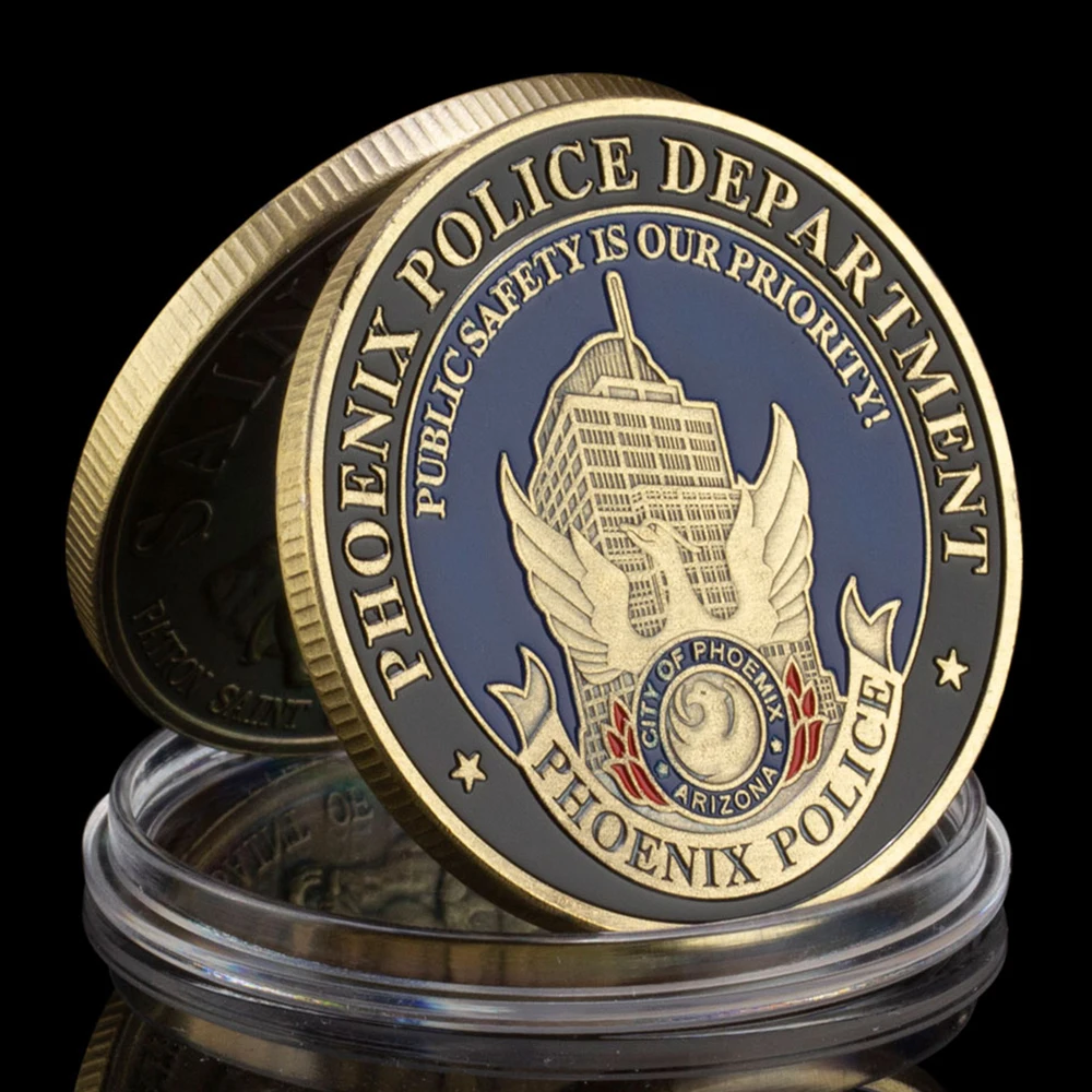 United-States-Phoenix-Police-Department-Souvenir-Bronze-Plated-Coin ...