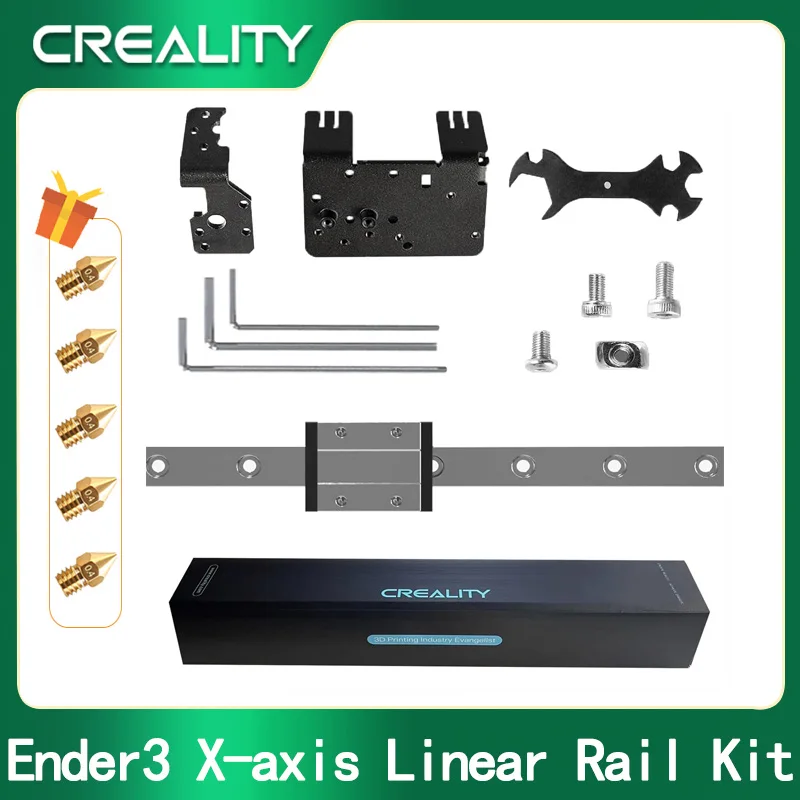 Creality Ender 3 Upgardes X-axis Linear Rail Kit Sprite Extruder Fix Plate Mount Bracket Support ...
