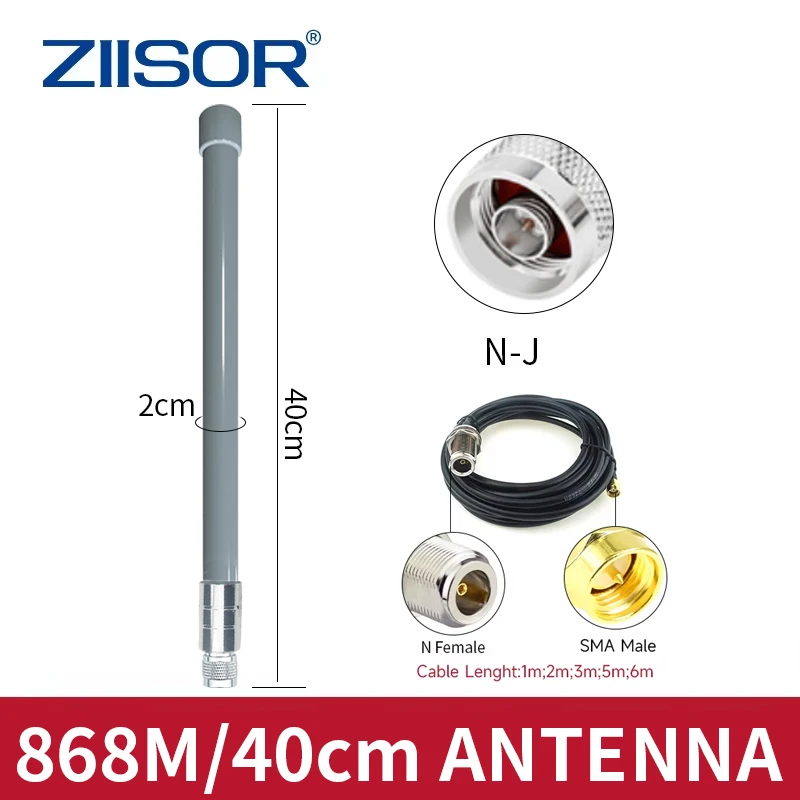 ZIISOR Meshtastic 868MHz Antenna for Meshcore with SMA Cable for 868 ...