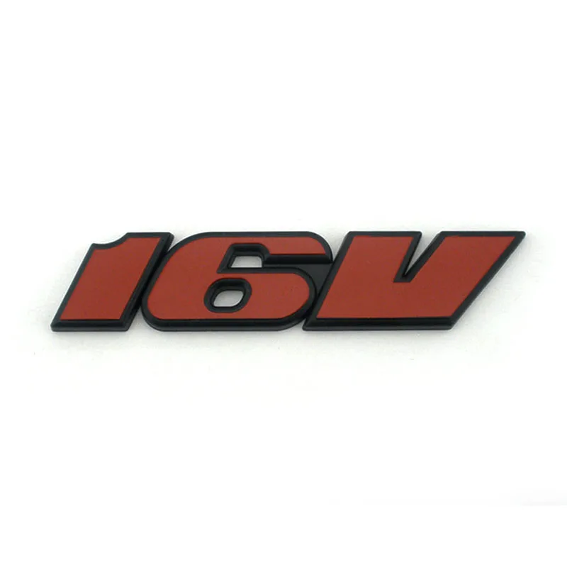 Red color Car Lettering 16v Emblem Passat Badge Polo 3D sticker Corrado ...